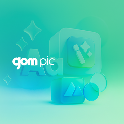 画像編集ソフト。AIアップスケーリングとテンプレートをサポートㅣGOM Pic